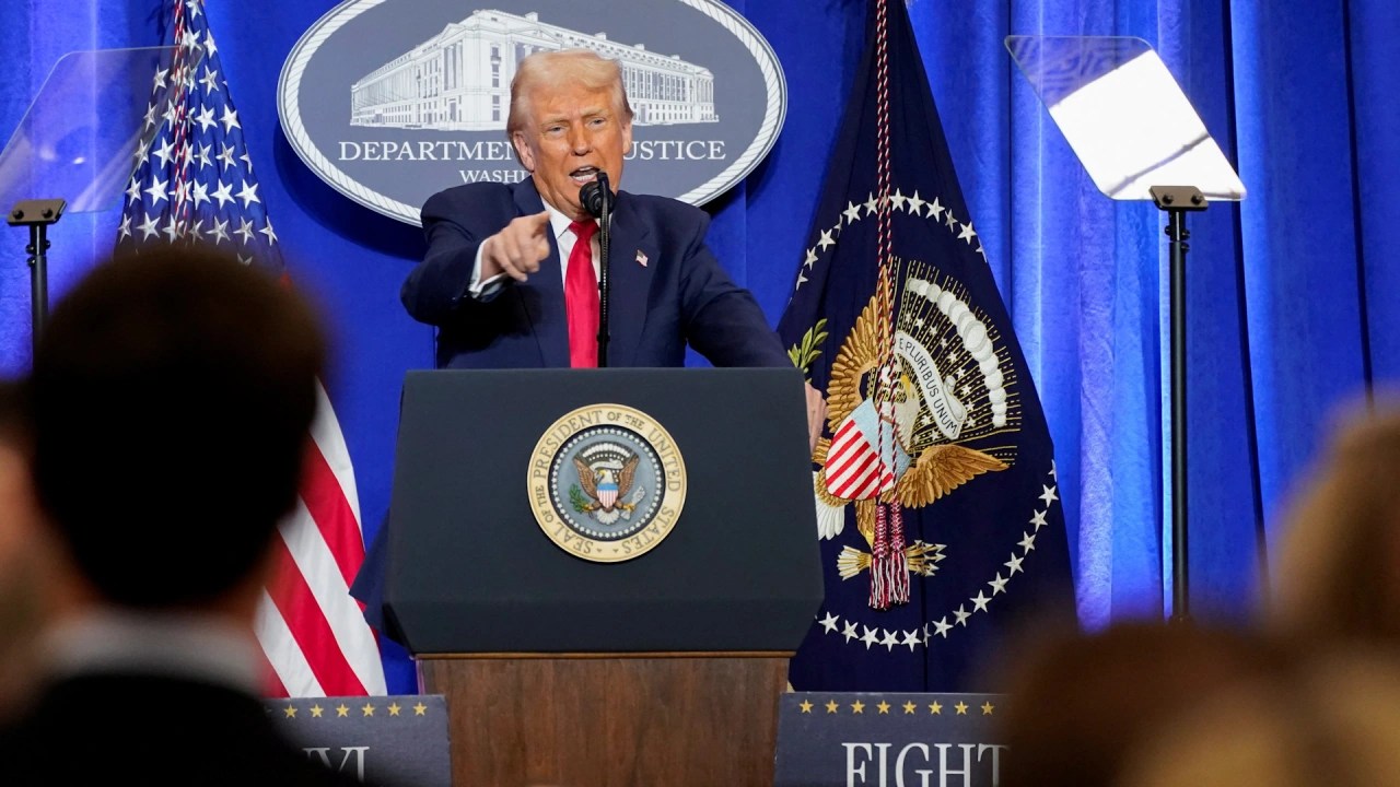 Trump Attacks Political Enemies In Speech At Justice Department