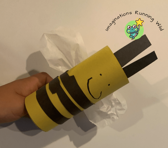 Toilet Paper Roll Bee Craft -Imaginations Running Wild-
