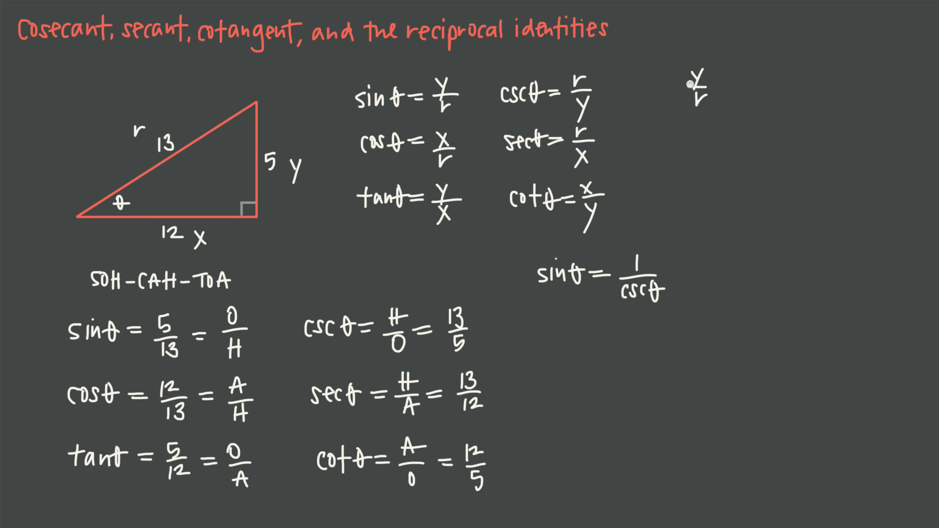 The Six Trigonometric Functions Clickview