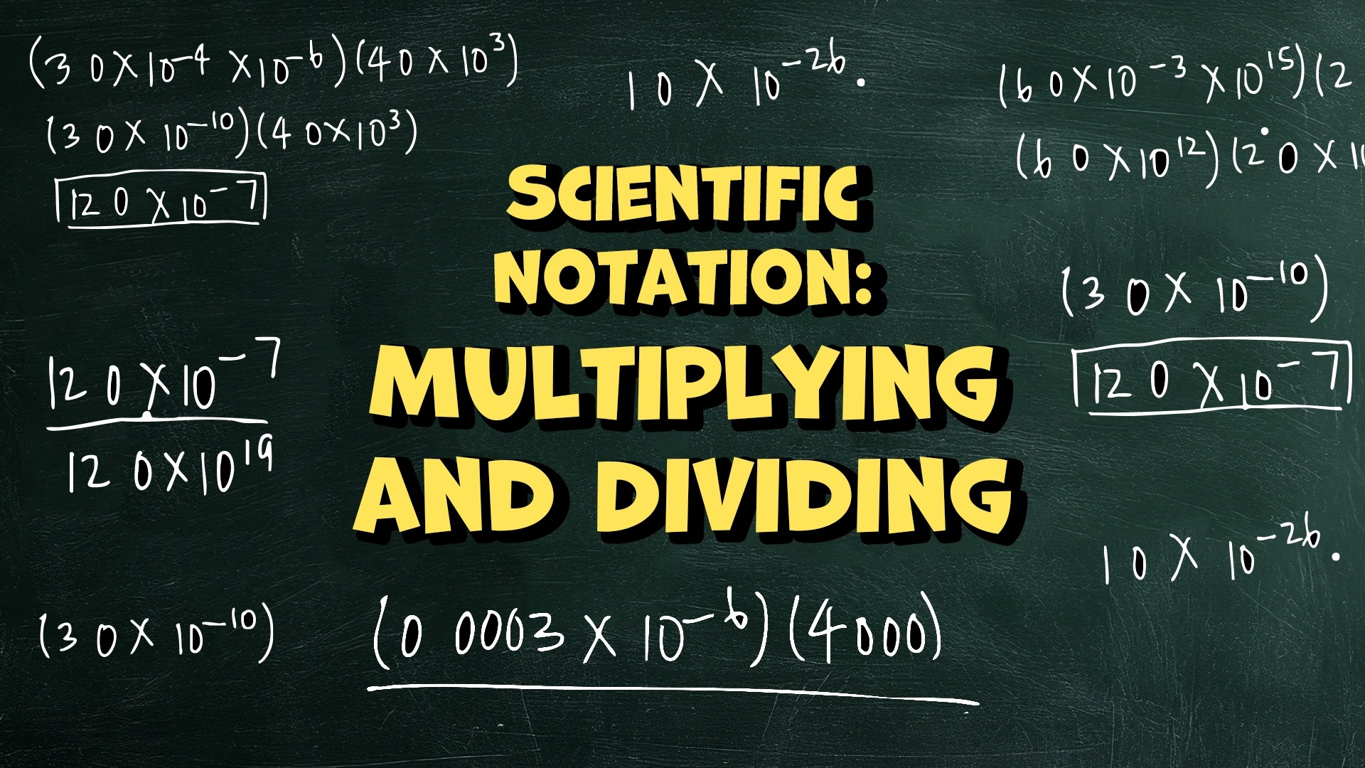 Multiplying And Dividing Scientific Notation Clickview