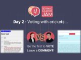 Hackathon Unofficial Devrant Clone Jam Voting With Crickets Day 2