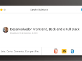 Desenvolvedor Front End Back End E Full Stack Sarah Alcântara Html