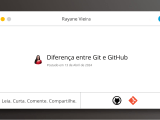 Diferença Entre Git E Github Rayane Vieira Github Git Dio