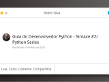 Guia Do Desenvolvedor Python Sintaxe 2 Python Series Pedro Silva