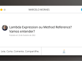 Lambda Expression Ou Method Reference Vamos Entender Marcelo Moraes