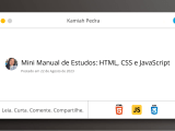 Mini Manual De Estudos Html Css E Javascript Kamiah Pedra Html