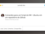 Comandos Para Um Script Da Vm Ubuntu Em Um Repositório Do Github