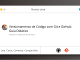 Versionamento De Código Com Git E Github Guia Didático Ricardo Leite