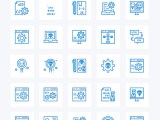 Creative Programming And Coding 25 Blue Icon Pack Such As Development