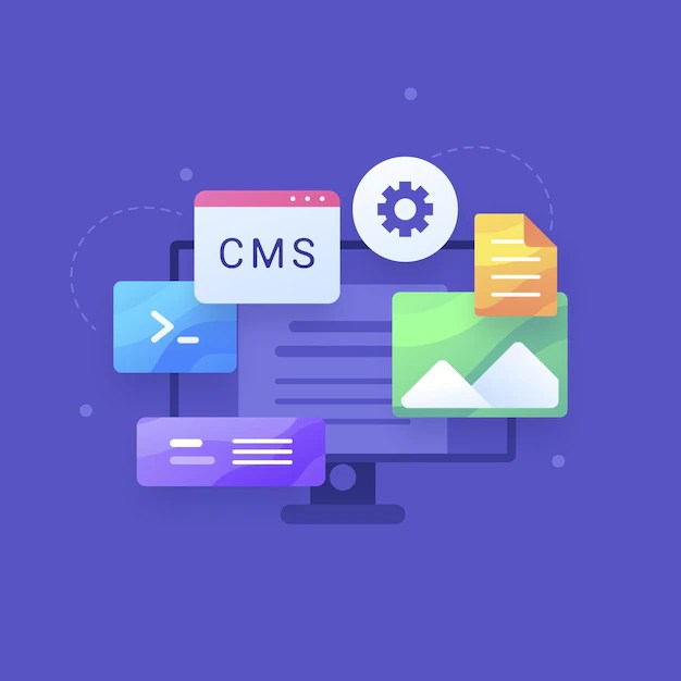 Premium Vector Web Development Concept Cms