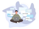 Software Developers Working Of Script Coding Engineer Character