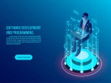 Premium Vector Software Development And Coding Programming Of