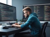 Premium Photo Programmer Engineering And Coding Programmer Working On