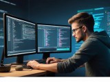 Premium Photo Programmer Engineering And Coding Programmer Working On