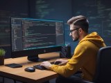 Programmer Engineering And Coding Programmer Working On Code For Web
