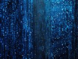 Premium Photo Technology Abstract Blue Background Blue Binary Code