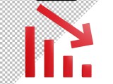 Premium Psd 3d Illustration Of Simple Chart Icon Decrease