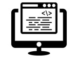 Premium Vector Code Coding Input Programming Icon Black Vector Graphics