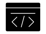 Premium Vector Code Developer Programming User Interface Black Icon