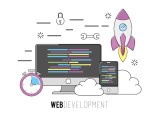 Premium Vector Computer With Code Programing Software Data
