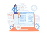 Premium Vector Css And Html Programming Languages Programming Coding
