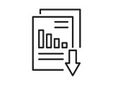 Premium Vector Diagram Decrease Icon Vector Illustration Document