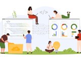 Premium Vector Front And Back End Software Development Tiny People