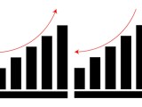 Premium Vector Increase Or Decrease Graph Line Icon Vector