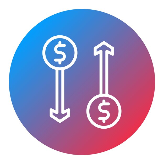 Premium Vector Increase And Decrease In Rate Icon Vector Image Can Be - High Quality 4K Space Photos | Free Download