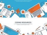Premium Vector Lined Programming Coding And Seo Outline Computing