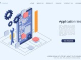 Premium Vector Mobile Application Testing Interface Construction