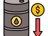 Premium Vector Oil Price Decrease Vector Illustration Style
