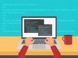 Programming Coding And Web Development Code Concept Premium Vector