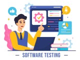 Premium Vector Software Testing Vector Illustration Featuring
