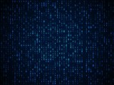 Premium Vector Vector Binary Code Dark Blue Background Big Data And