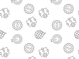 Premium Vector Vector Seamless Pattern Of Target Programming