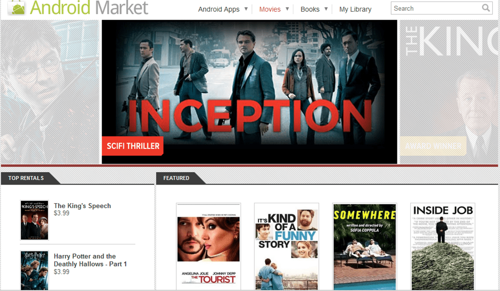 Google Launches Movie Rentals For Tablets And Handsets At Android Market - Gadgetian