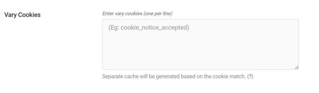 Advanced Options Powered Cache Documentation
