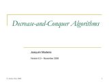 Decrease And Conquer Algorithms Sweet