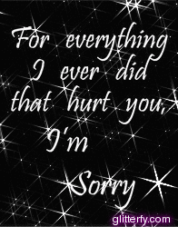 Sorry Glitter Graphics | sis_junkies