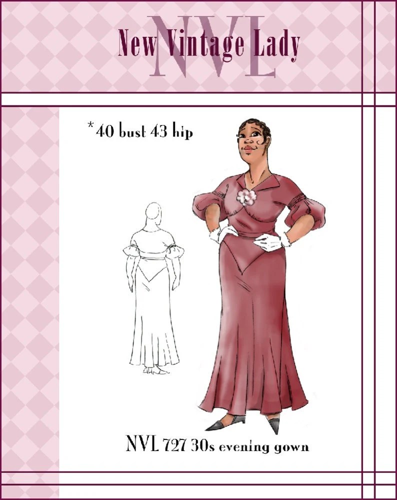 New Vintage Lady – fabulous plus size sewing patterns | Violet's ...
