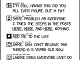 Xkcd Bug Thread