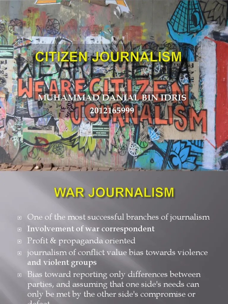 Rise Of Citizen Journalism Pdf Journalism News