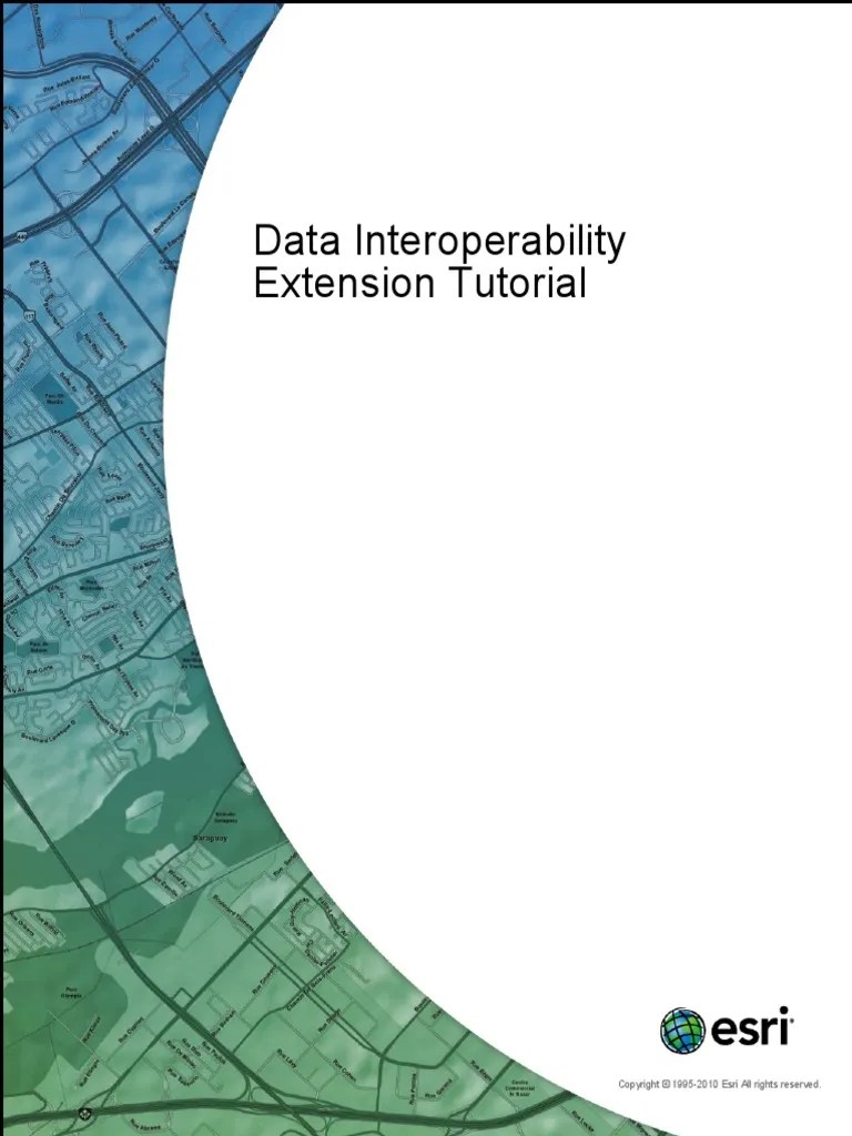 Data Interoperability Extension Tutorial Pdf Arc Gis Esri