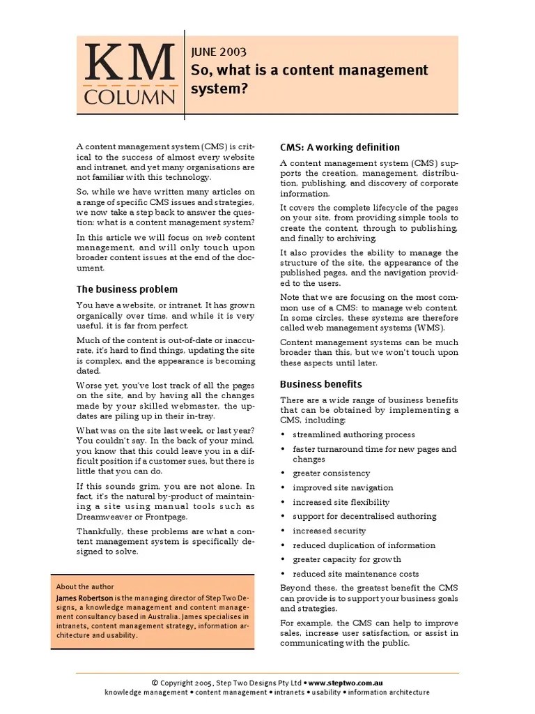 Cms Pdf Pdf Business Art