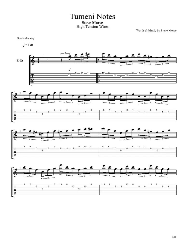 Steve Morse Tumeni Notes Pdf Pdf