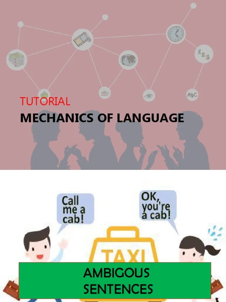 Mechanics Of Language Verb Linguistic Typology