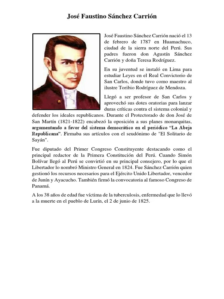 José Faustino Sánchez Carrión | PDF