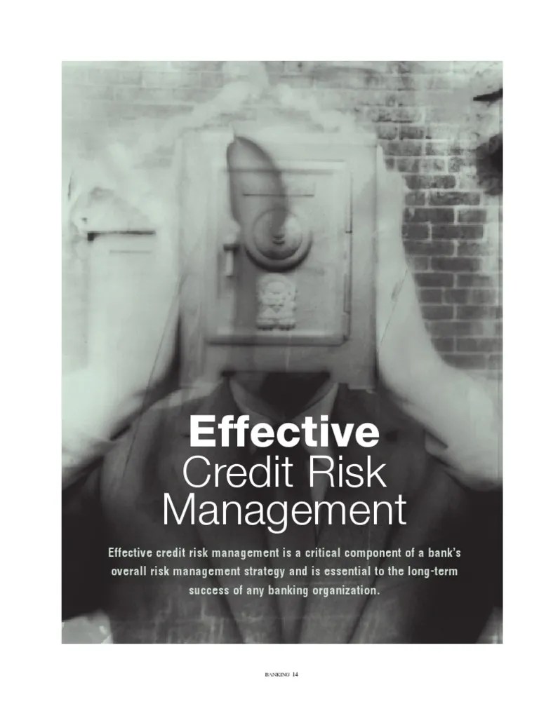 Effective Credit Risk Management | PDF | Credit Derivative | Derivative ...