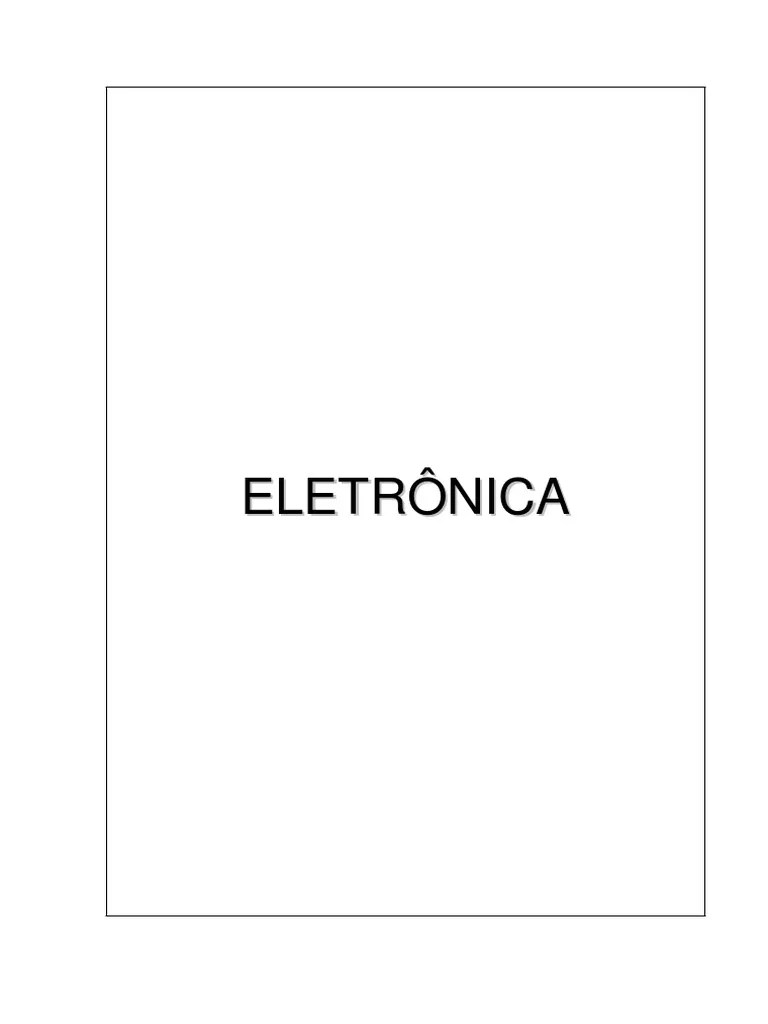 Iniciação à Eletrônica I Pdf Dopagem Eletrônica Diodo